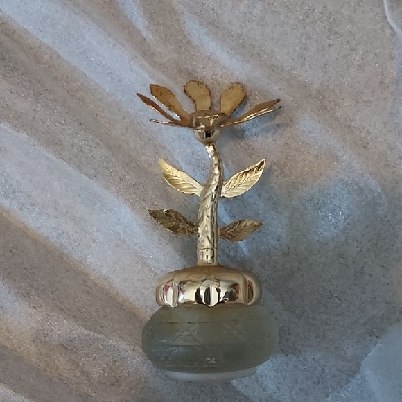 Avon | Bath | Avon Gold Flower Perfume Bottle | Poshmark